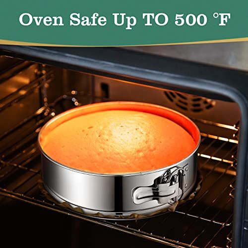 9 Inch Springform Cake Pan Stainless Steel Springform Pans Leakproof ...