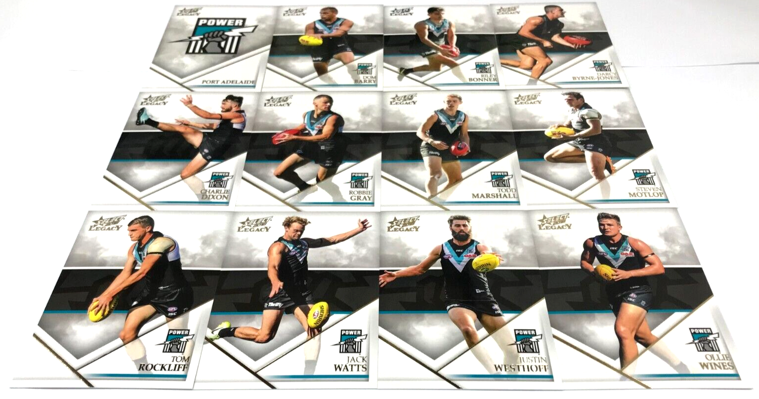2018 SELECT AFL LEGACY TRADING CARD FULL BASE CARD TEAM SET(12)*-PORT ...