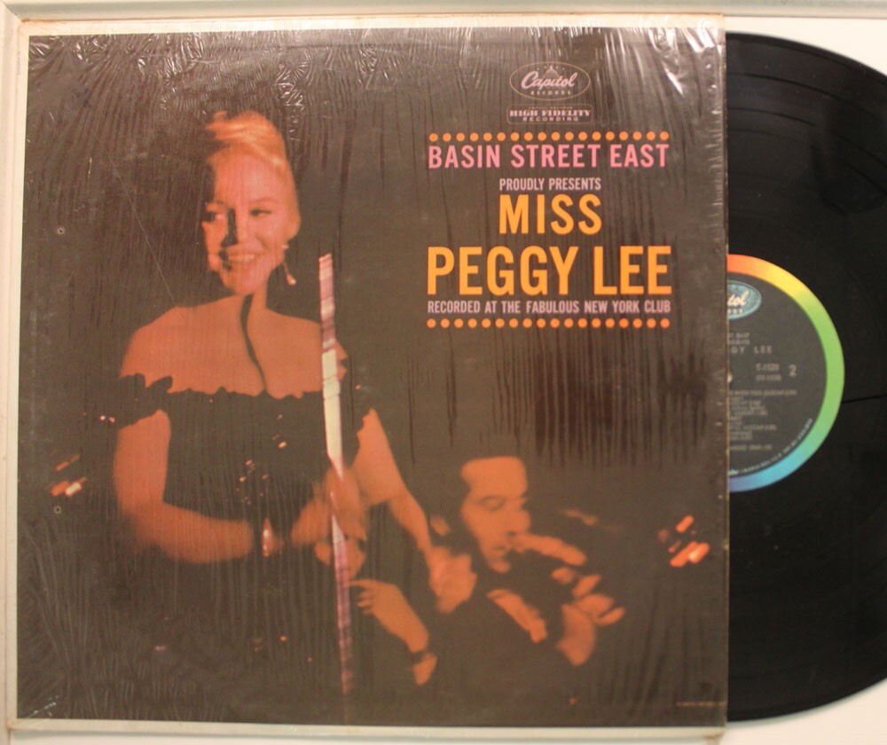 Peggy Lee Lp Basin Street East Proudly Presents On Capitol - Vg++ ...