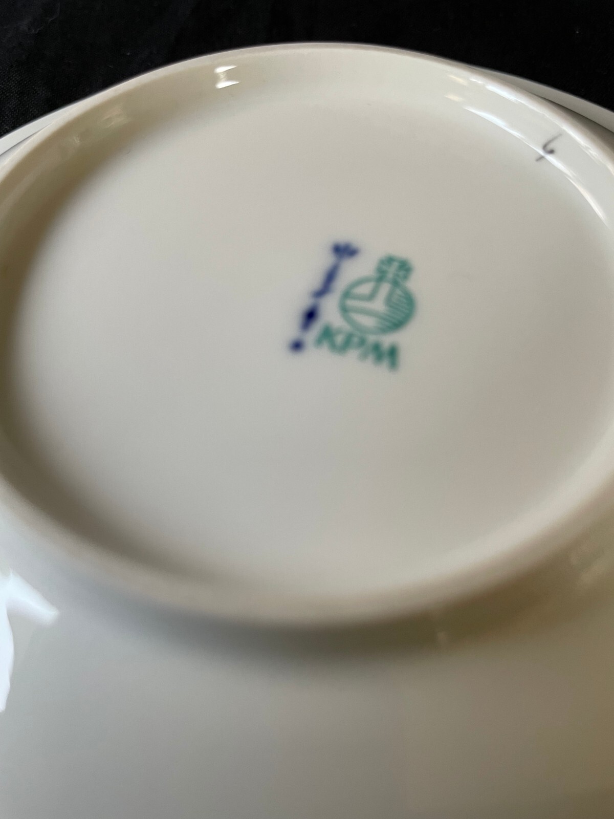 antique KPM porcelain cup and saucer Floral and gilded. Marked bottom ...