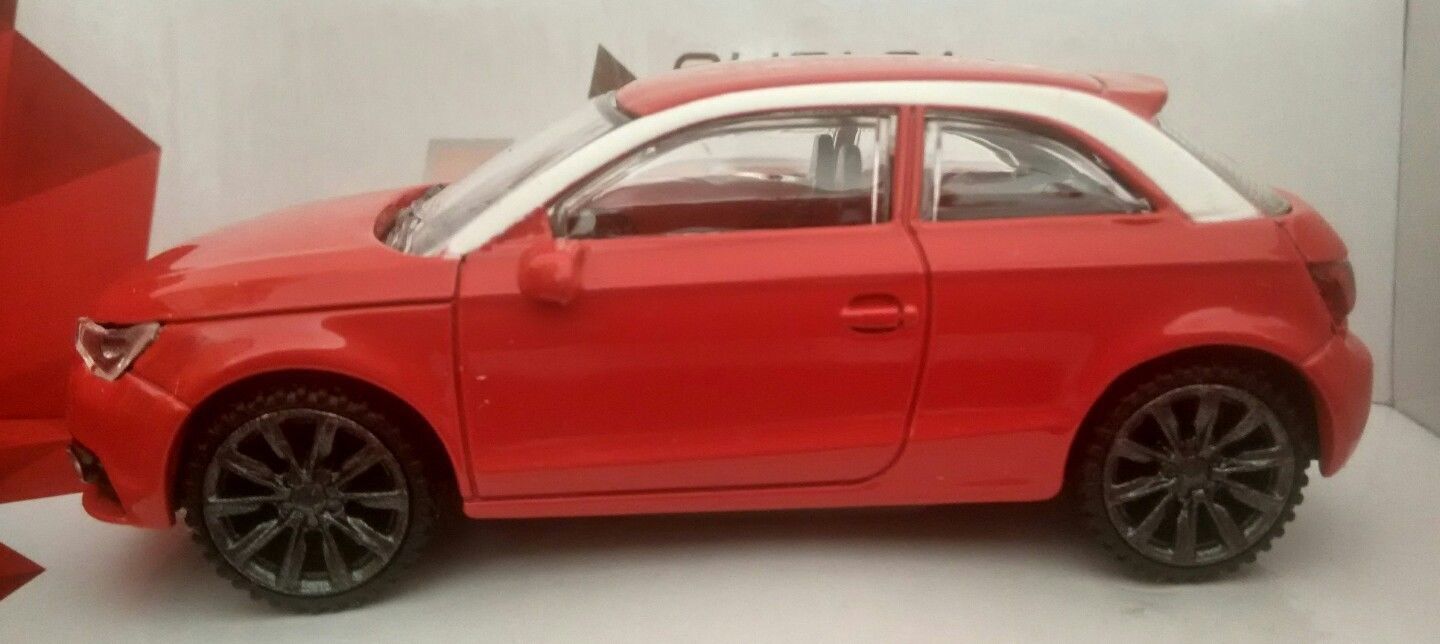 RED AND WHITE AUDI A1 A1 1:43 SCALE COLLECTOR CAR DIECAST DIE CAST | eBay