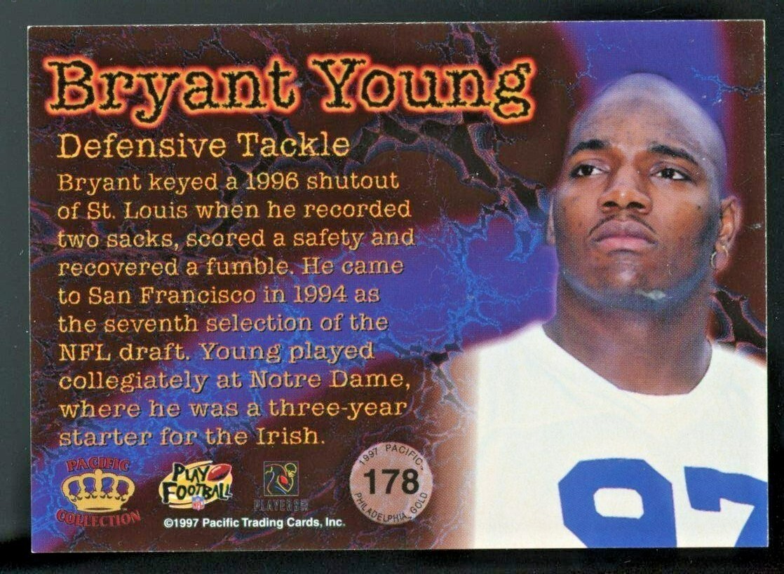 1997 Pacific Philadelphia Philadelphia Gold Bryant Young Card #178 | eBay