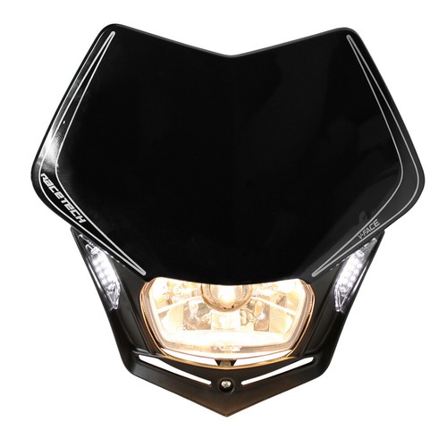 Beta 430 RR Rtech Universal V-Face Headlight With Led Black | eBay