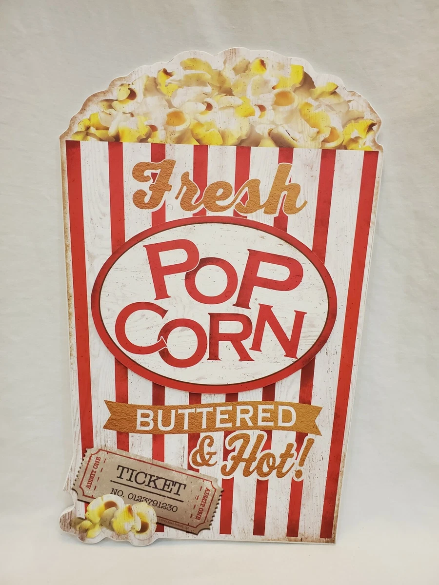 Fresh Popcorn Sign
