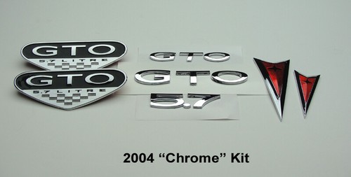 2004 Pontiac GTO Exterior Emblem Badge Kit Front Bumper Rear Emblems ...
