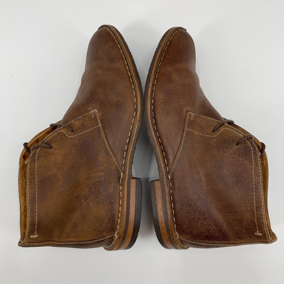 Trask Men's 9 Brown Oiled Leather Chukka Desert Ankle Boots Vibram ...