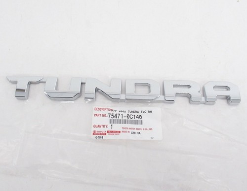 Genuine OEM Toyota 75471-0C140 "TUNDRA" Door Emblem Nameplate 2013-2017 ...