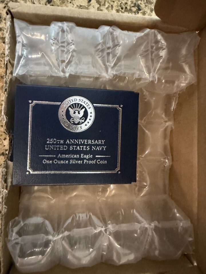 2025 S 250th Anniversary US Navy American Eagle One Ounce Silver Proof ...