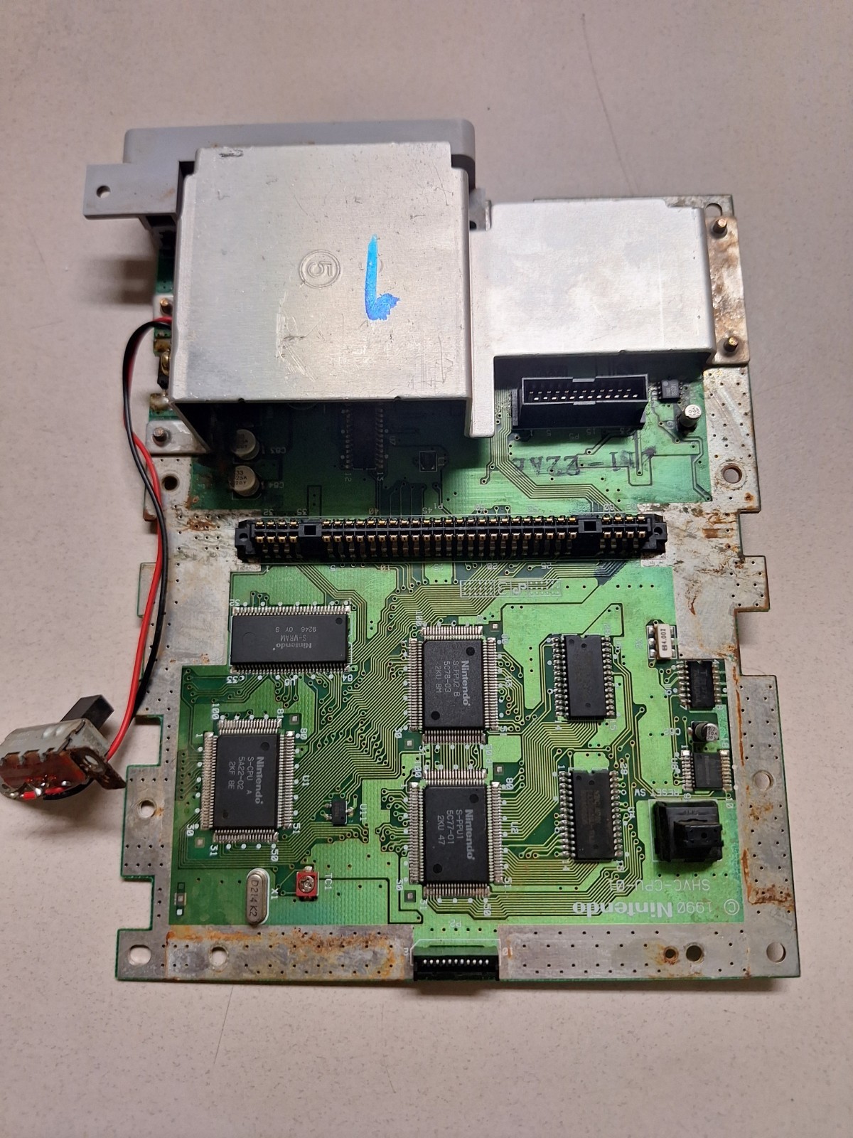 Original OEM Super Nintendo SNES Motherboard SHVC-CPU-01 TESTED WORKING ...
