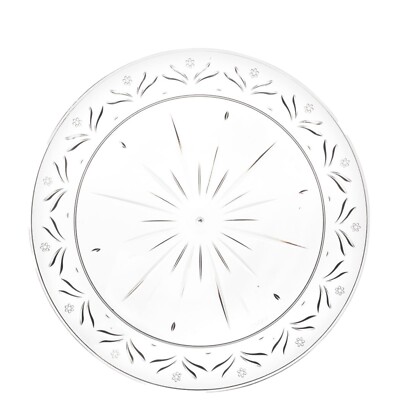 9" Dinner Plastic Plates Clear Fancy Party Disposable Transparent ...