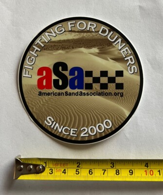 ASA American Sand Association STICKER DECAL offroad overland utv ...