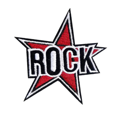 Rock Star Embroidered iron on Patch 3 inch wide | eBay