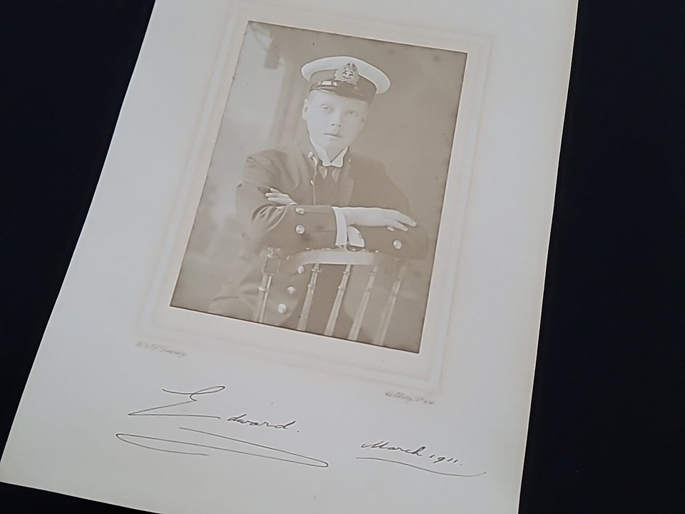 King Edward VIII Autographed Royal Photo Prince of Wales Signed British ...