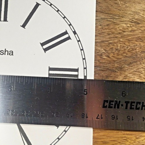 5" Seikosha Paper Replacement Clock Dial (Lot 154) | eBay