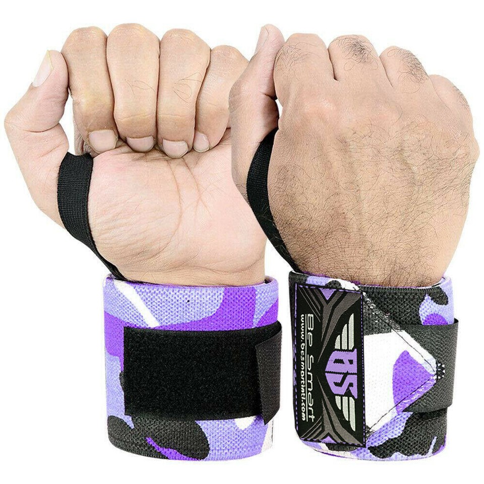 Weight Lifting Wrist Wraps Gym Fitness Training Support Crossfit Soft ...
