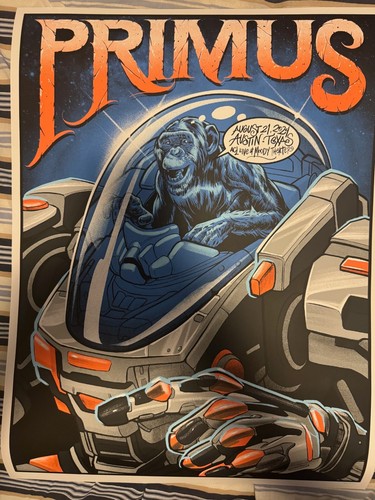 Primus Show Poster Austin Tx Moody Theater 08/21/2024 M/NM #76/220 | eBay