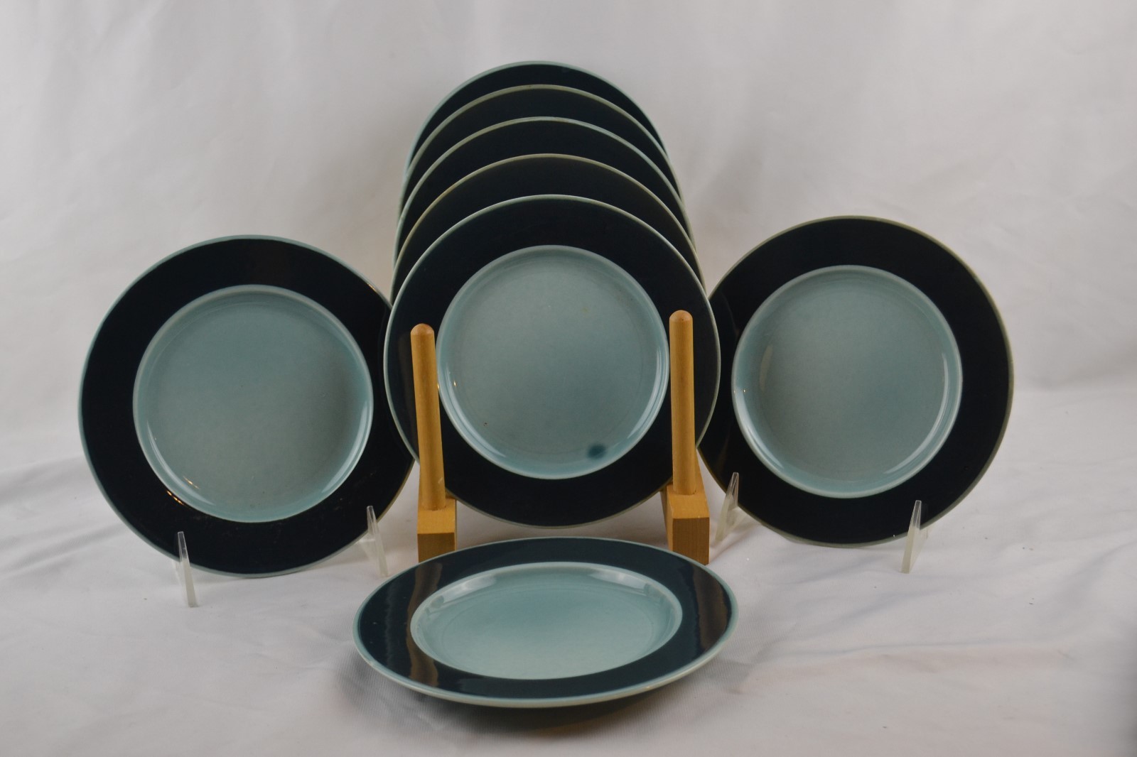 Luray Pastels Lu-Ray USA Green Bread Butter Plates Set 8 | eBay