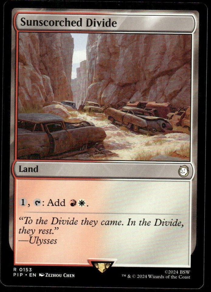 MTG Universes Beyond Fallout Commander Dual Land Set Filter Land EDH | eBay