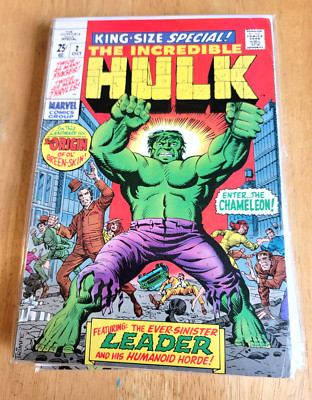 INCREDIBLE HULK KING-SIZE SPECIAL #2 Origin of the Hulk 1969 7.0 | eBay