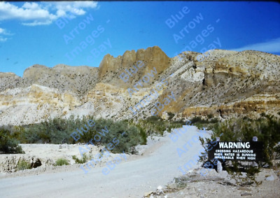1961 35mm Slide Warning Sign Desert Southwest Big Bend Castolon Texas ...