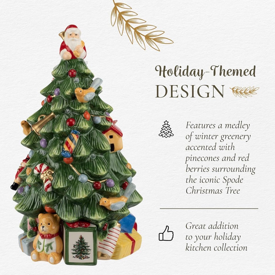 Spode Christmas Tree 12" Figural Decoration - Battery Operated LED ...