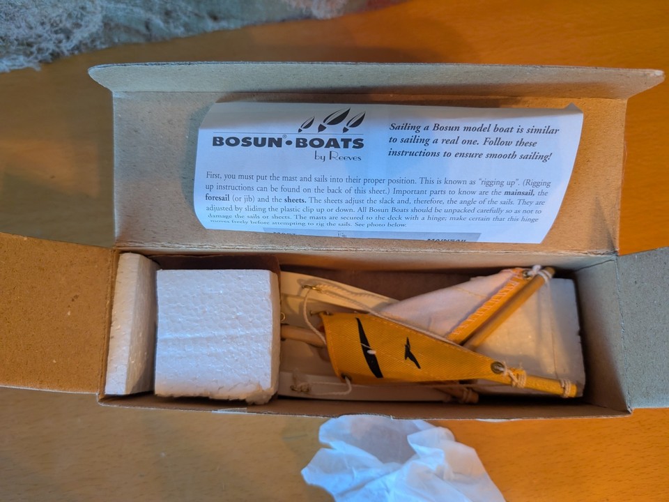 Vintage Bosum Boats by Reeves TROPICAL PARADISE 6" Dutch Barge WOODEN ...