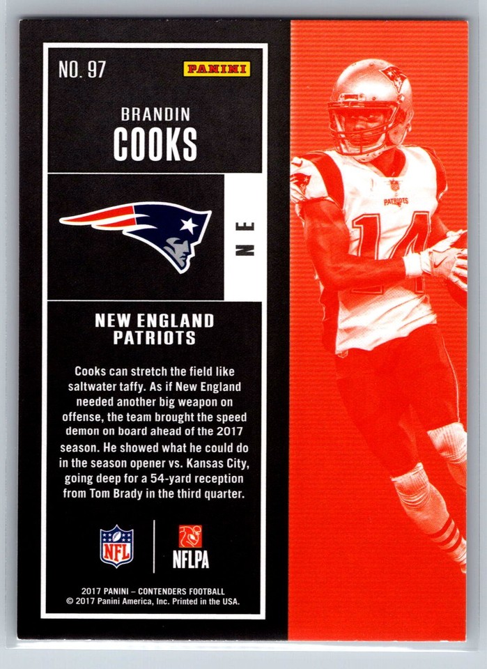 2017 Panini Contenders Brandin Cooks Season Ticket #97 | eBay