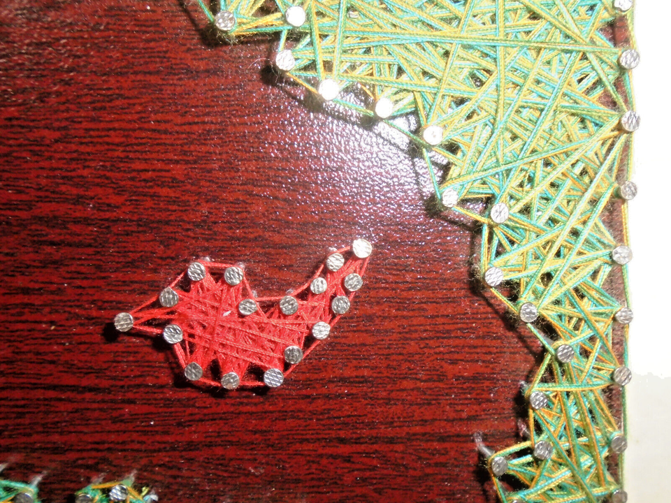 Ten Thousand Villages String Wall Art, Tree & Bird, Bangladesh 732919503029| eBay