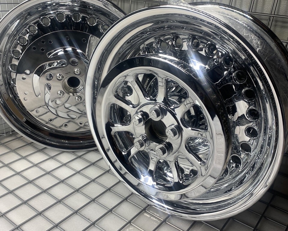 HARLEY SOFTAIL FATBOY CUSTOM CHROME MAG OEM WHEELS SET 2008 -17 FLSTF ...