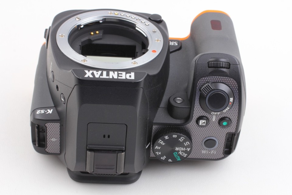 Near MINT PENTAX K-S2 20k Shots Black/Orange 20.1MP DSLR Camera Body ...