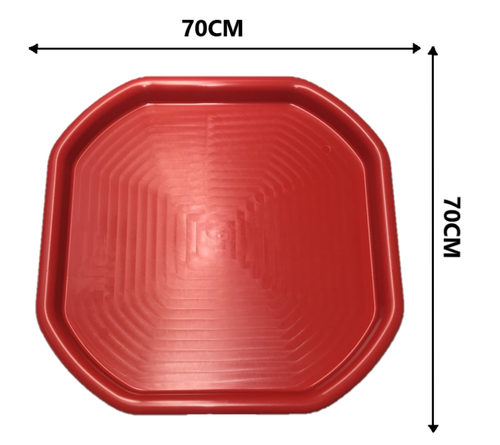 SMALL RED PLASTIC MIXING TRAY SAND WATER PLAY CHILDREN - BUILDERS ...