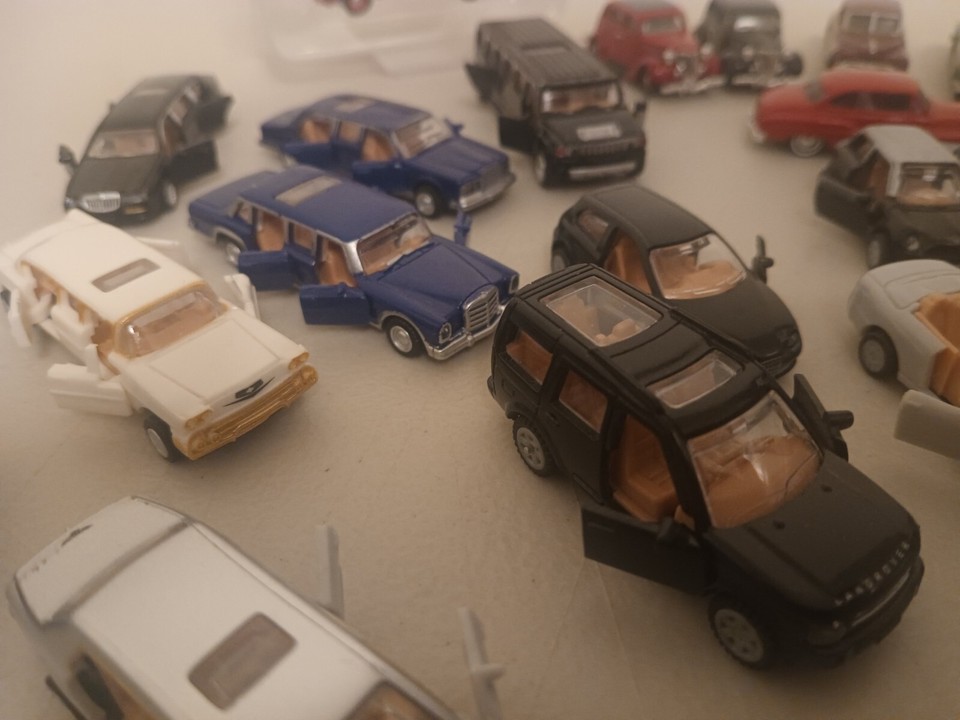 Ho 1:87 Scale Car Lot Of 22 Limousine Vintage Pickup Sports Car More ...