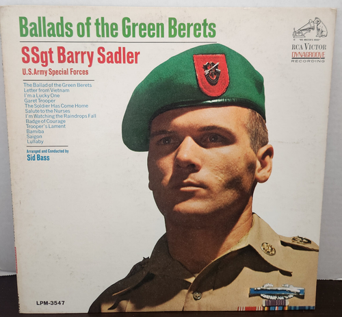 Ballad of the Green Berets Sgt. Barry Sadler 1966 Vinyl Album 33 RPM 12 ...