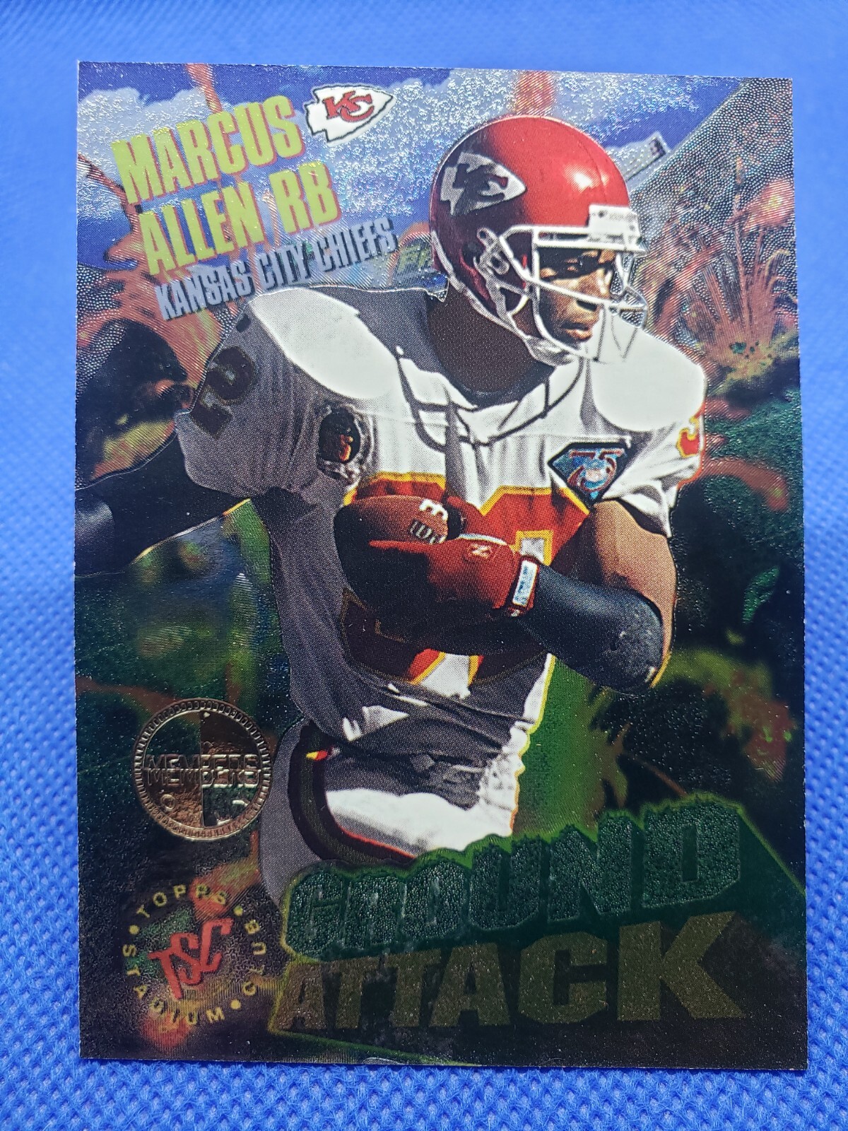 1995 Stadium Club MARCUS ALLEN & Greg Hill Members Only card KANSAS ...