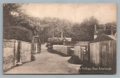 Village EAST EVERLEIGH Wiltshire England CINCINNATI Stamp Overprint ...