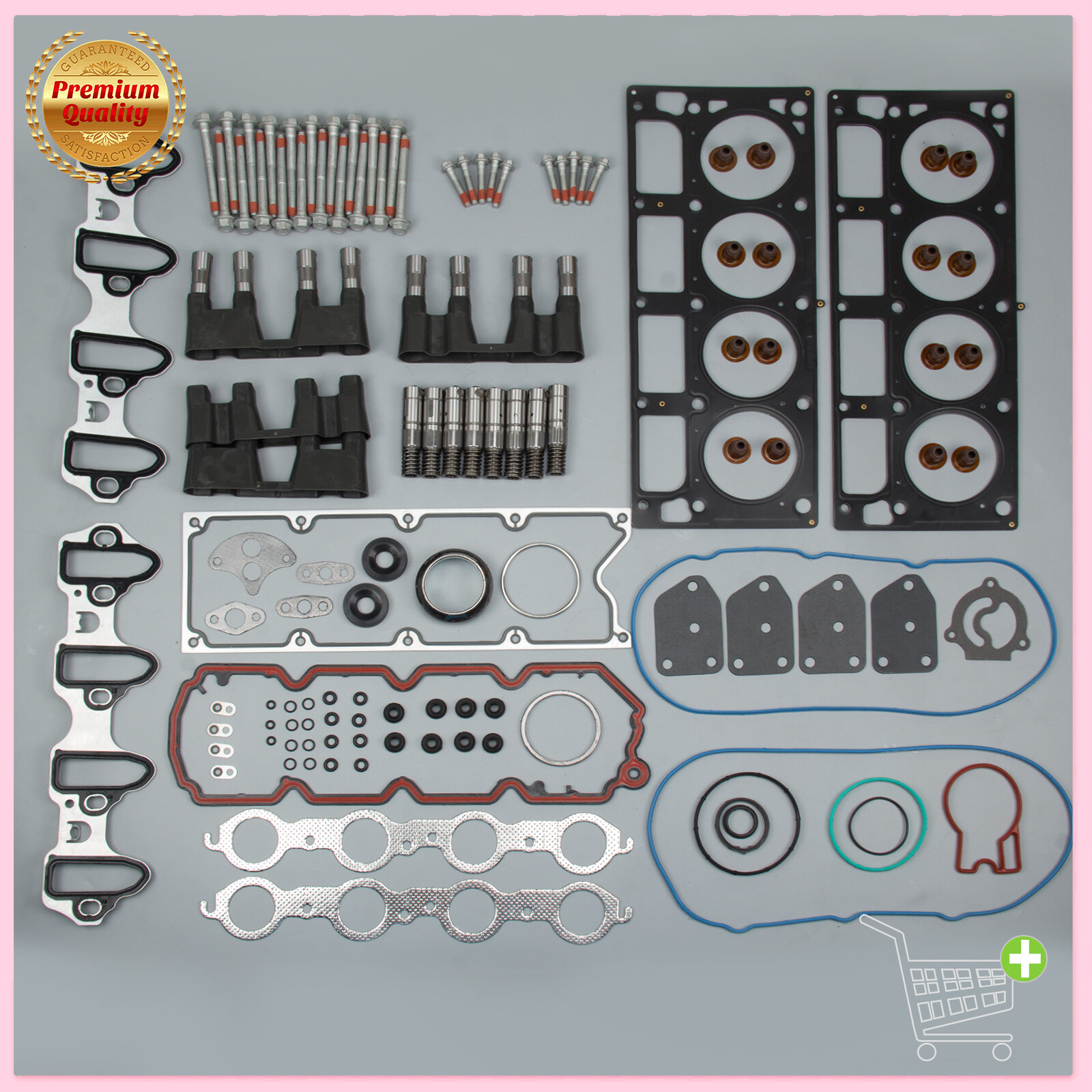 FOR GM 5.3 AFM LIFTER KIT HEAD GASKET SET HEAD BOLTS LIFTERS GUIDES | eBay