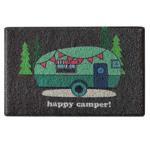 Happy Camper RV Door Mat for Indoor Outside Entrance Camper Entrway ...