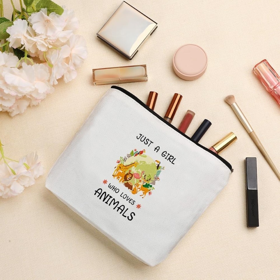 Animal Gifts for Women Girls, Fun Animal Themed Makeup Bag Animals ...