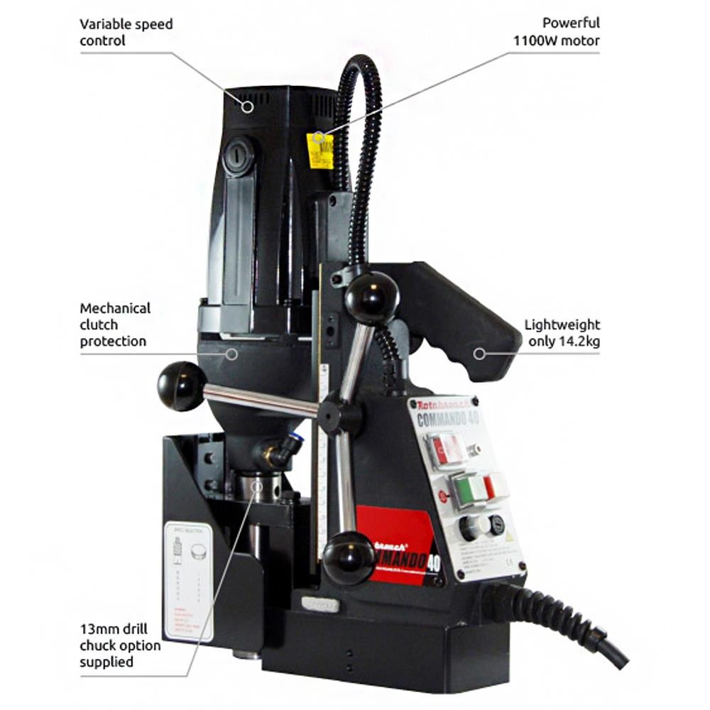 Rotabroach Commando 40 Magnetic Drill 110v - COMMANDO40-1 | eBay UK