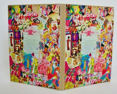Barbie Collage Notebook Journal Pop Culture Recycled Cardboard Hand ...