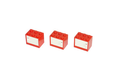 3 Lego® Storage Box Loadings 3x2 RED | eBay UK