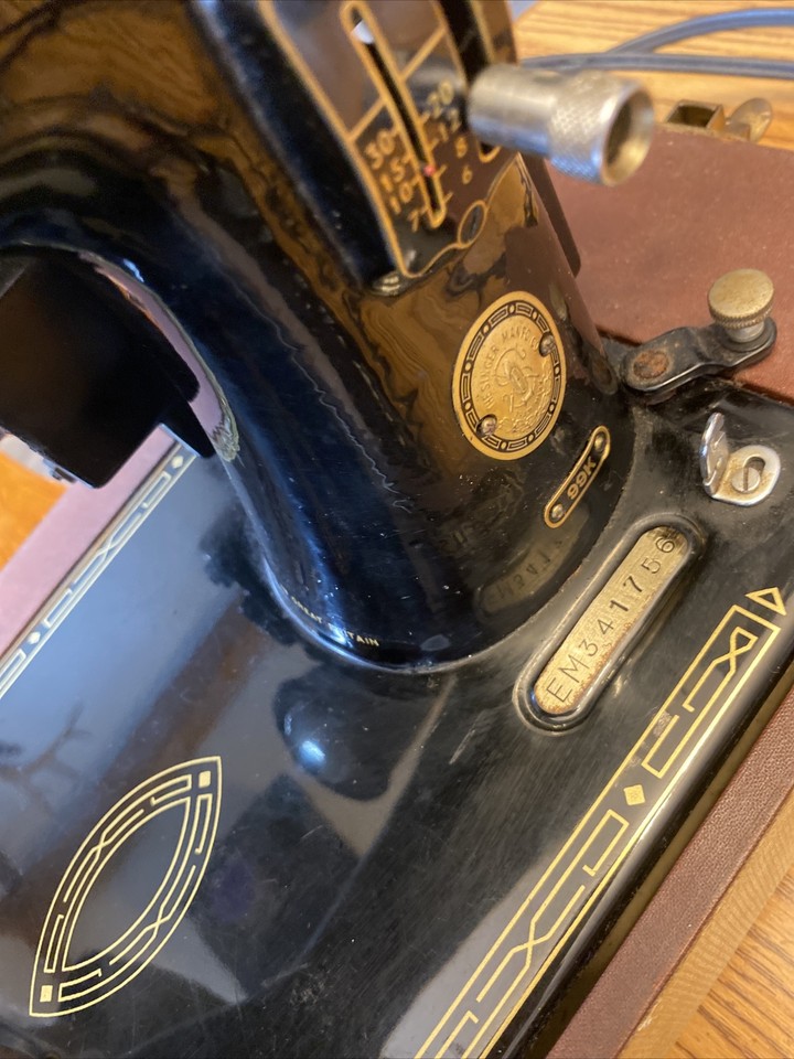 antique singer 99k sewing machine With Case CLEAN EM341756 Year 1950s ...