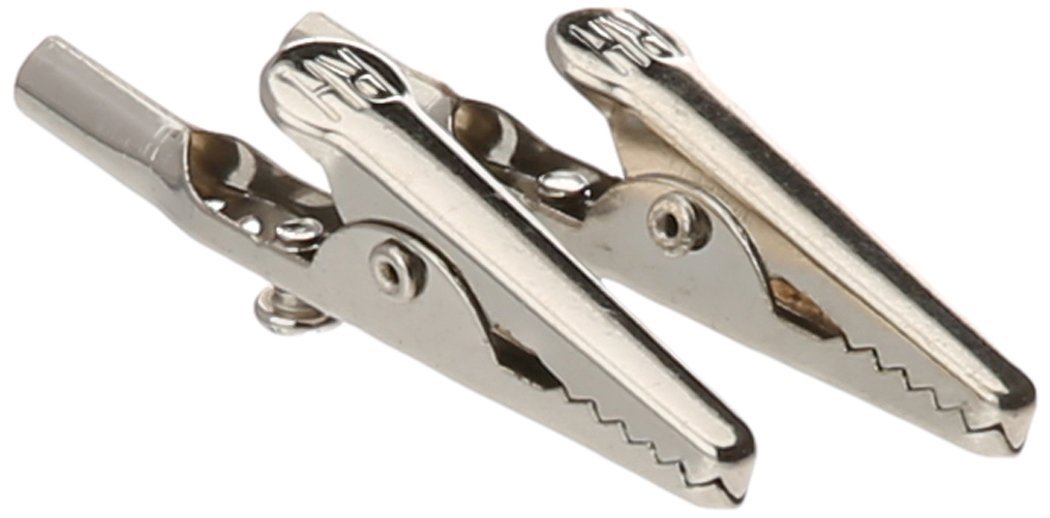 2 PACK - Metal Alligator Clips - Solder or Crimp Spring-Loaded Clips ...