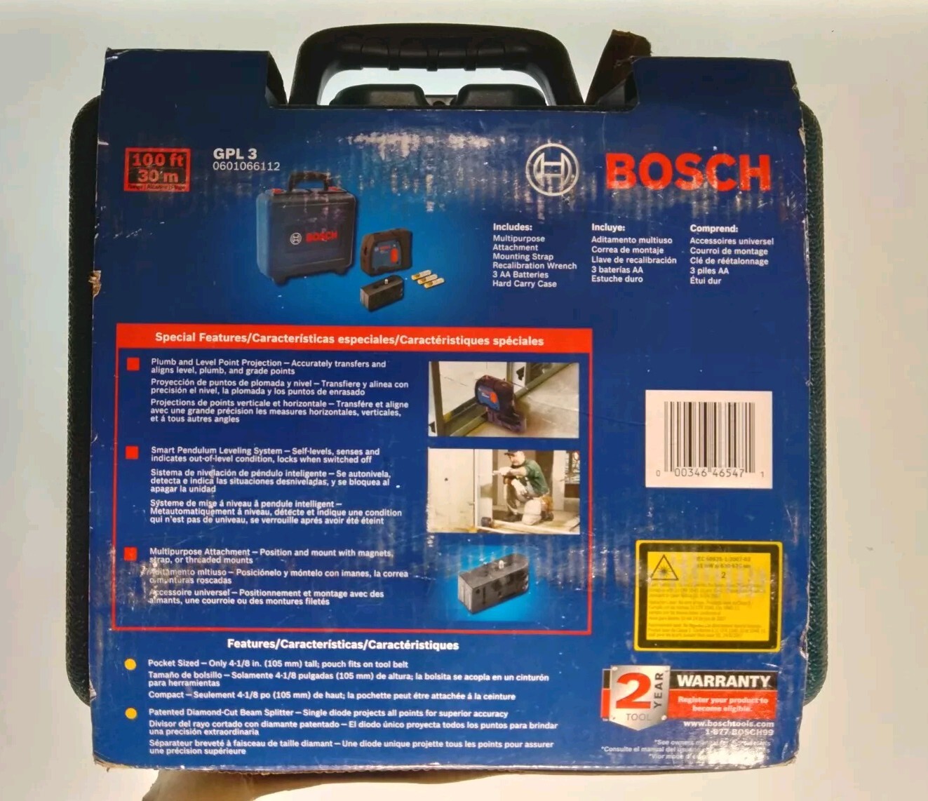 Bosch GPL3 Three-Point Self-Leveling Alignment Laser for sale online | eBay