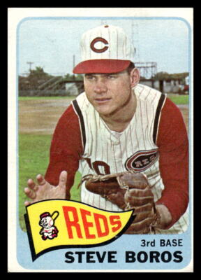 1965 Topps Steve Boros #102 Cincinnati Reds Baseball Card | eBay