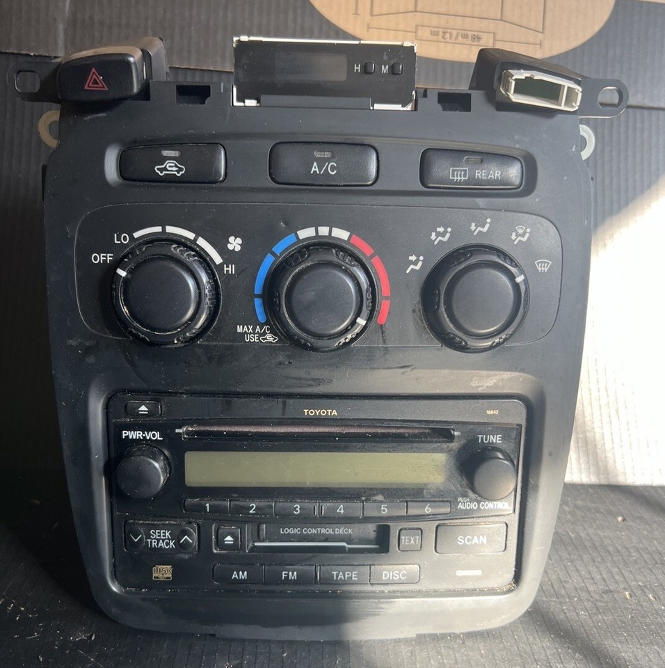 2001-2007 Toyota Highlander Radio Cd Player Climate Control OEM 86120 ...