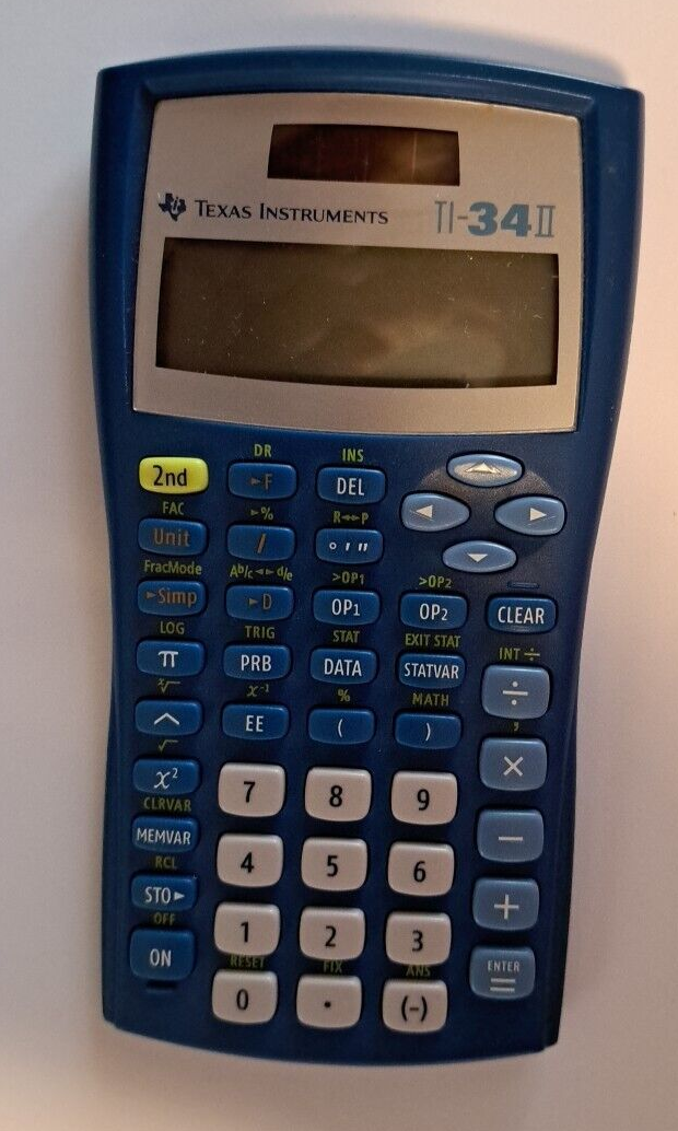 Texas Instruments TI-34 II Scientific Calculator 3243480010177| eBay