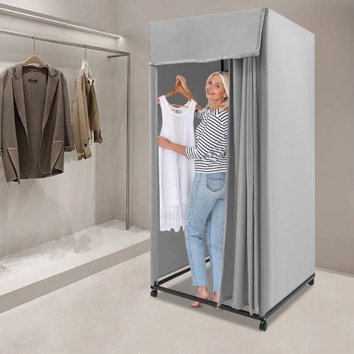 Large Space Fitting Room Portable Dressing Room Movable Changing Room W ...