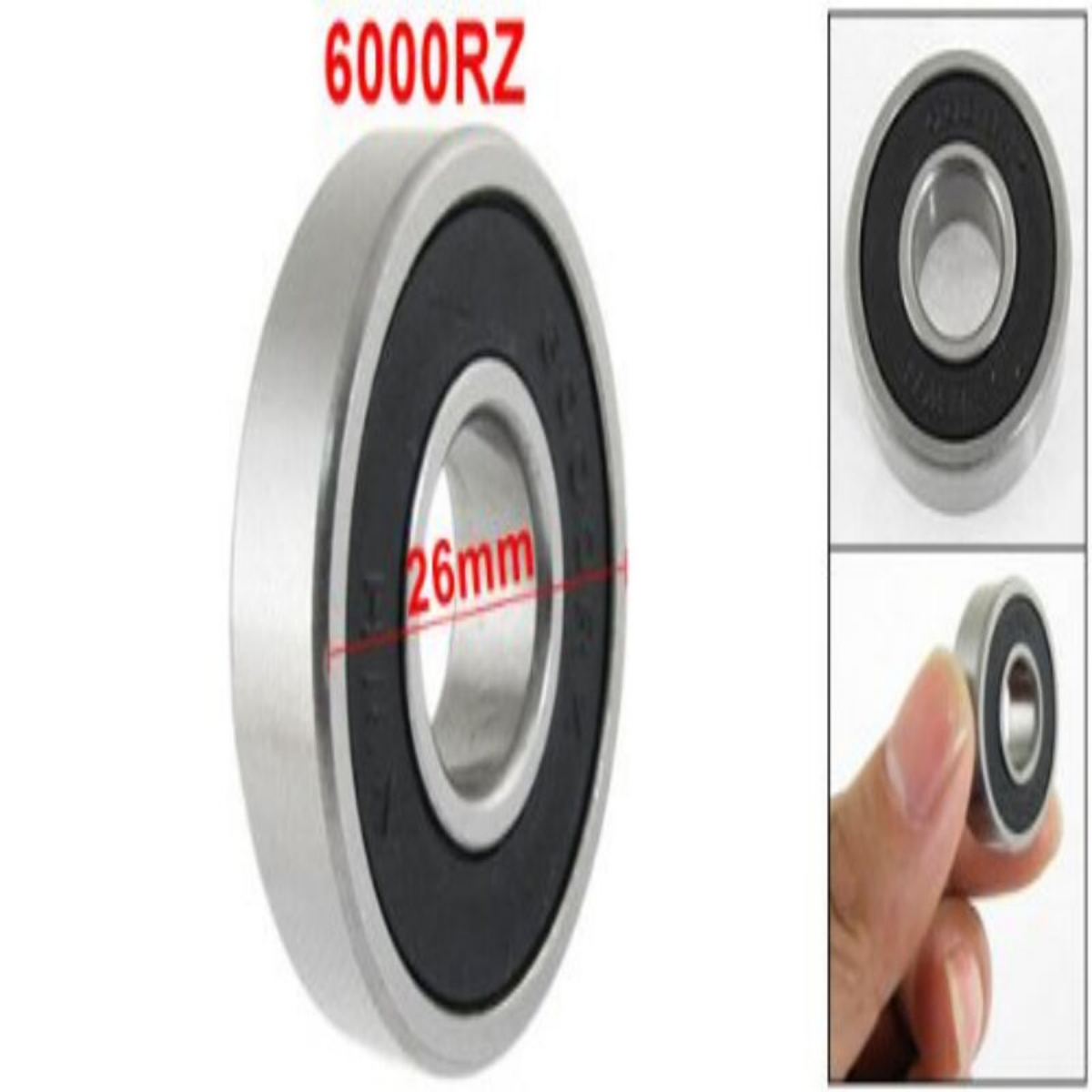 2Pcs 6000RZ Shielded Deep Groove Radial Ball Bearing 10 x 26 x 8mm | eBay