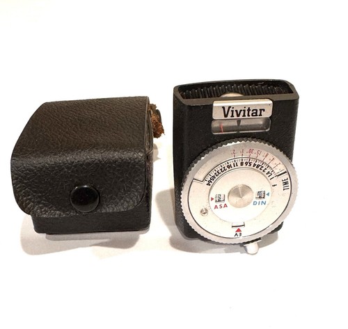 Vivitar Model 24 Light Meter Case Hot Shoe Mount Battery Powered ...